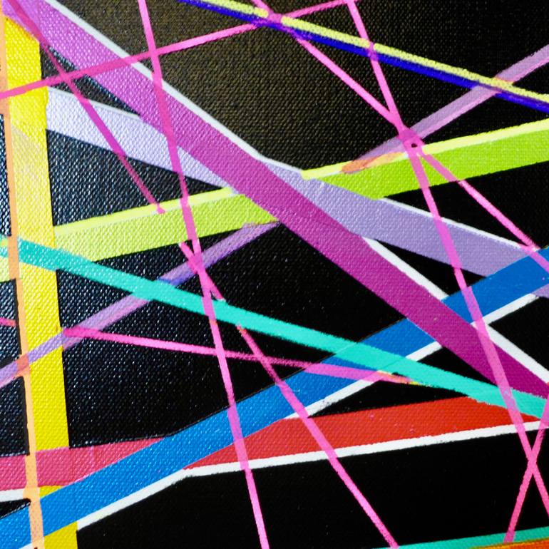 Network Black Neon Painting by Colin McCallum | Saatchi Art