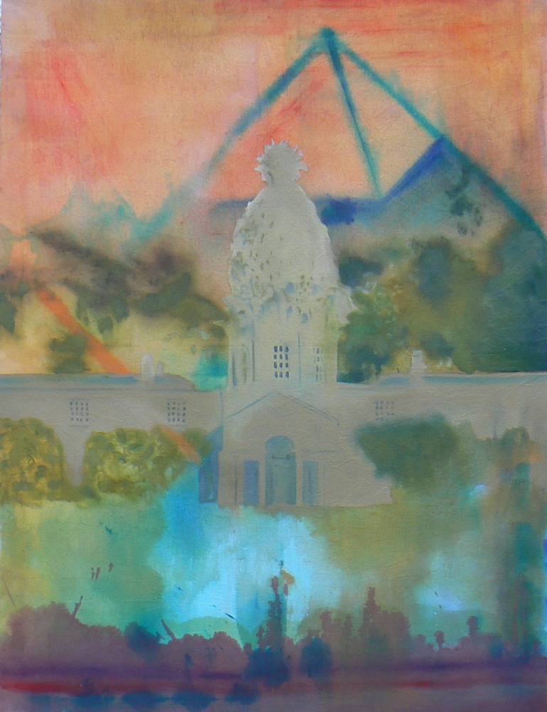 The Dunmore Pineapple Painting by Tim Le Breuilly | Saatchi Art