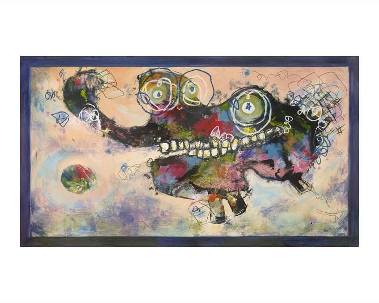 More Teeth Than Brains Painting by Andrea Bogdan | Saatchi Art