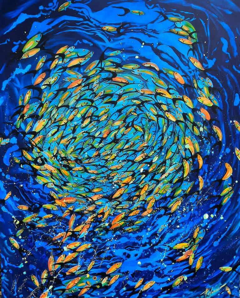 Por la Noche Painting by Felix Murillo | Saatchi Art