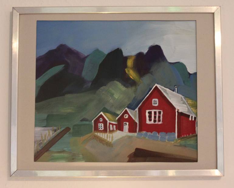 Lofoten Island III Painting by Daniela Neumann | Saatchi Art