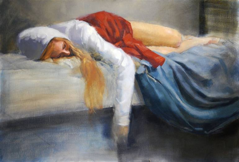 Future in Repose Painting by Christopher Pariano | Saatchi Art