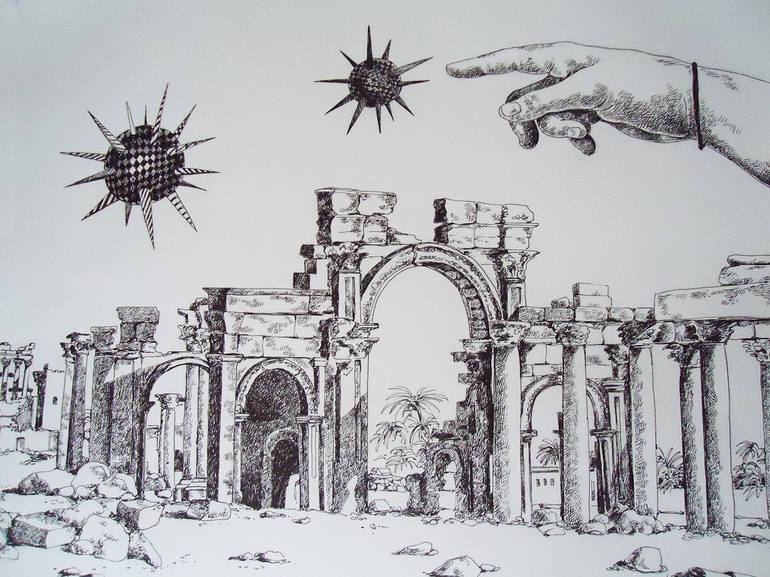 Templo Drawing by Antonio Hernandez | Saatchi Art