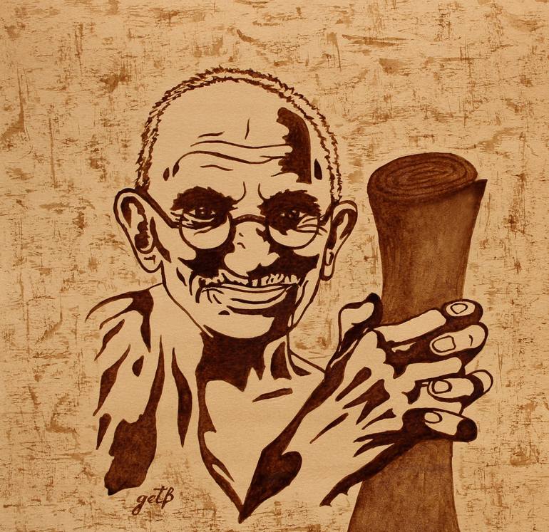 Mahatma gandhi painting store