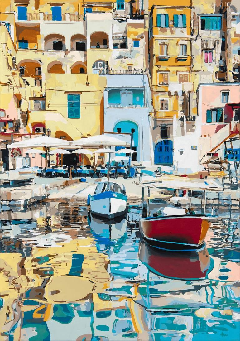 Marine reflection Painting by Marco Barberio | Saatchi Art