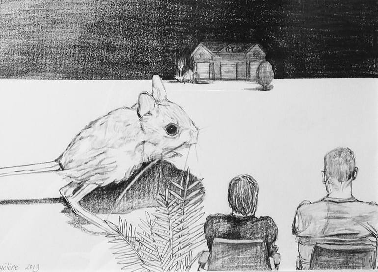 Jaculus jaculus Drawing by Helene Koopmans | Saatchi Art