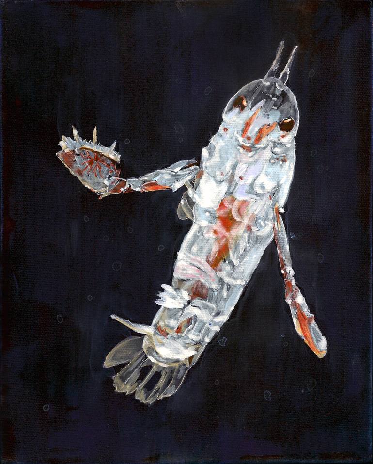 Hyperiid Amphipod Painting by Kathleen Benton | Saatchi Art