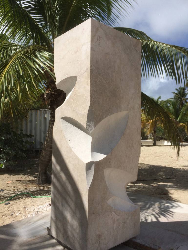 Footprints in Limestone Sculpture by Almuth Tebbenhoff | Saatchi Art
