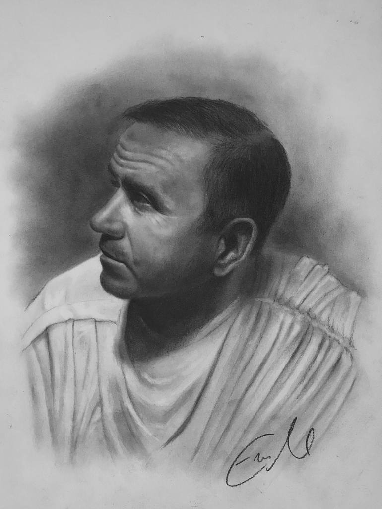 Mark Antony (and Cleopatra) Charcoal Study Drawing by Eric Armusik ...