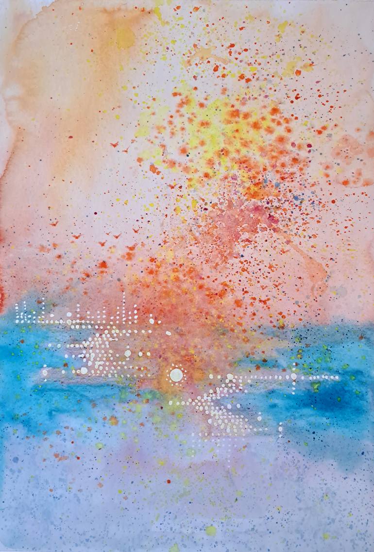 Condensed Space: Warm sky Painting by Starista Jacobsen | Saatchi Art