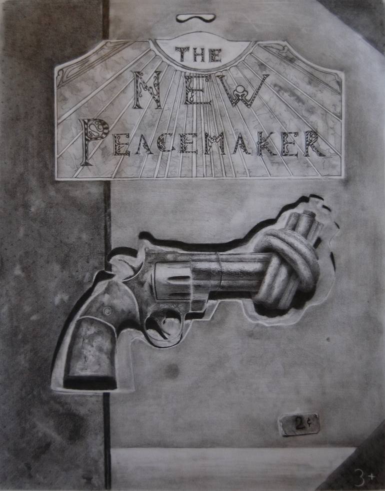 The New Peacemaker Drawing by Erik Andersson | Saatchi Art