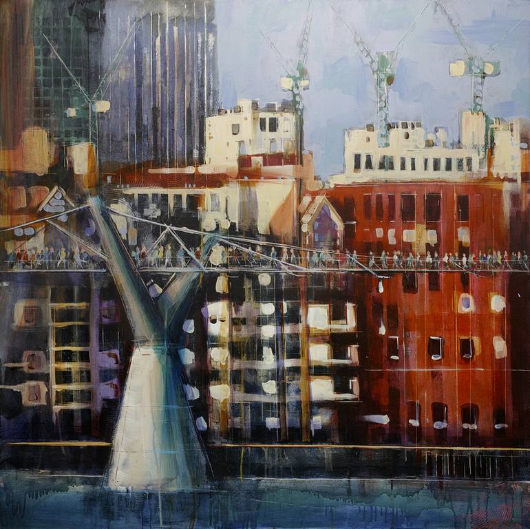 Millenials Painting by Richard Knight | Saatchi Art