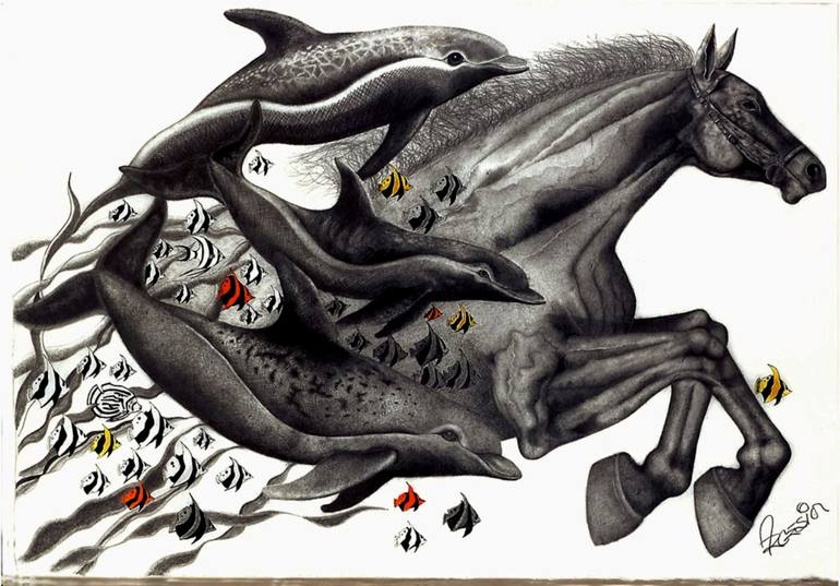 Nicole´s Dream Drawing by Mauricio Arcesio | Saatchi Art