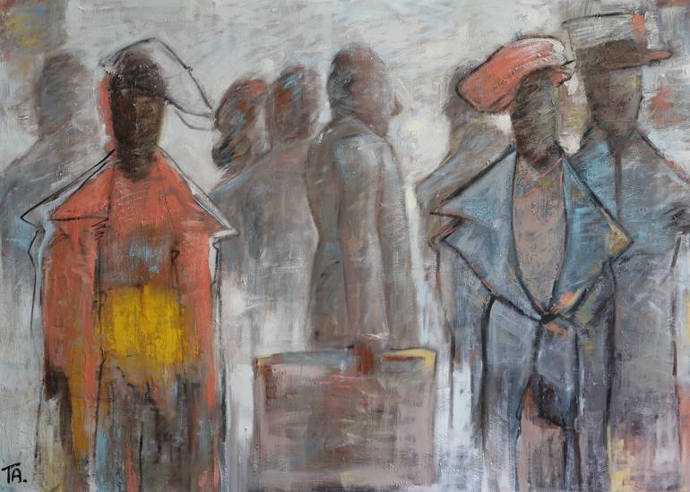 Going home Painting by Suthamma Byrne | Saatchi Art
