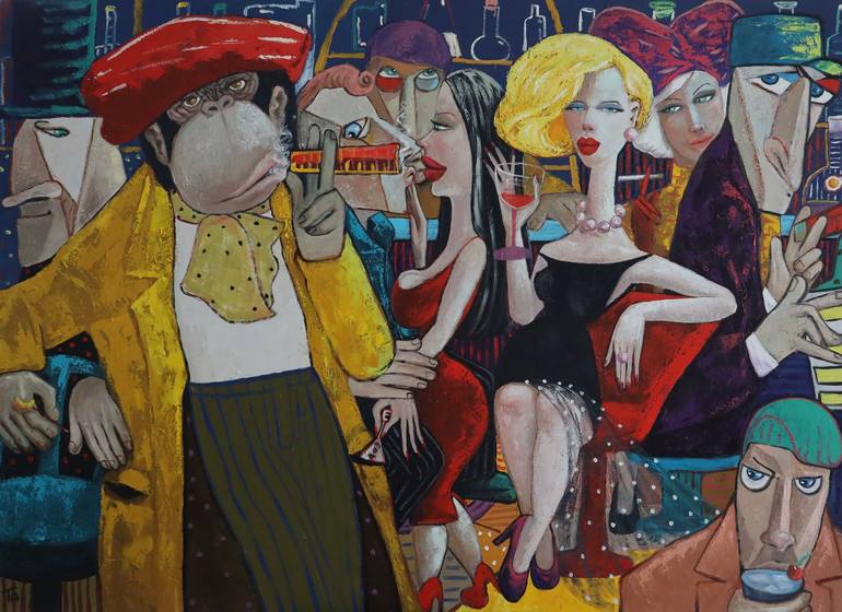 The Boss Painting by Suthamma Byrne | Saatchi Art