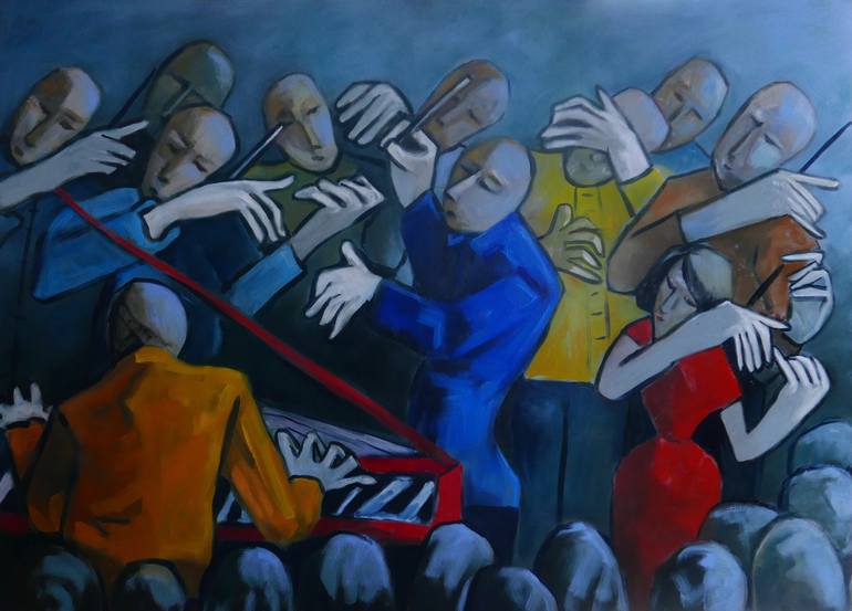 The Conductor Painting by Ta Byrne | Saatchi Art