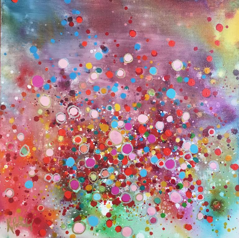 A Whir of Excitement Painting by Kristen Pobatschnig | Saatchi Art