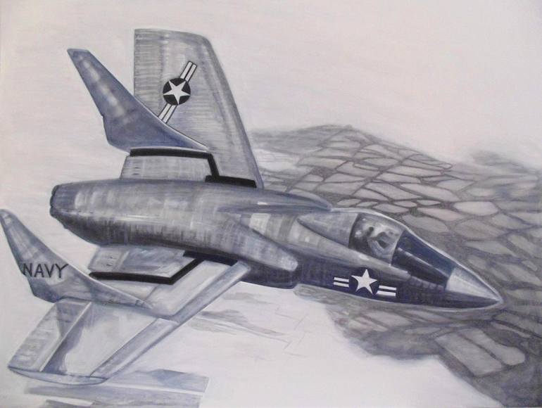 F7U-3 Painting by Kriss W | Saatchi Art