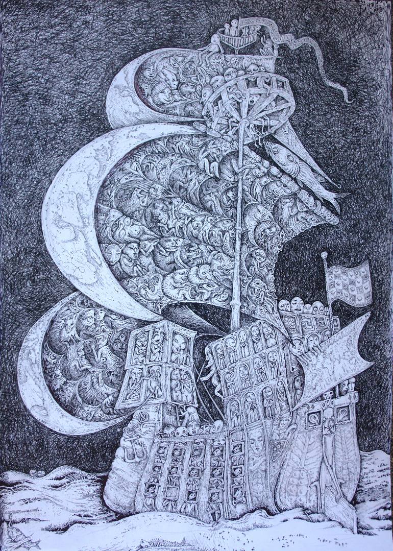 tibet Drawing by Azarii Gorchakov | Saatchi Art