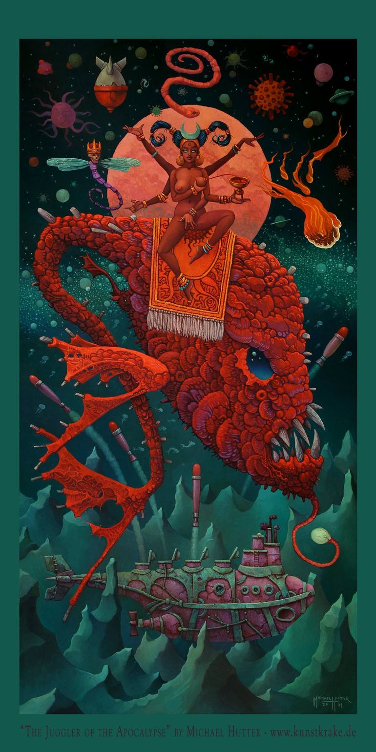 The Juggler of the Apocalypse, extended version Painting by Michael ...