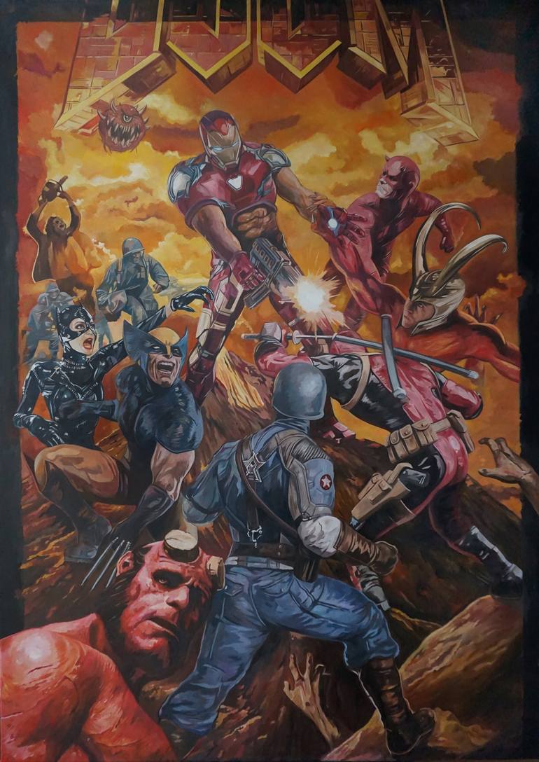 Doomsday Painting by Janusz Orzechowski | Saatchi Art