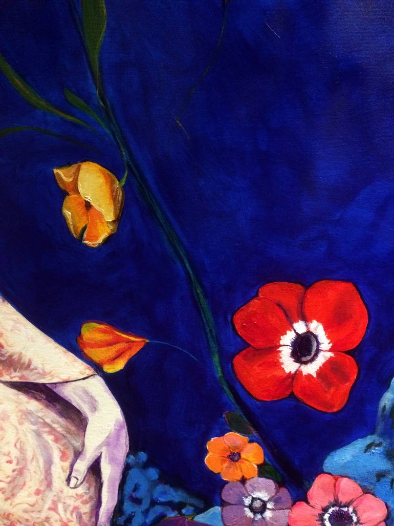 Anemones Painting by Ramunas Rupsys | Saatchi Art
