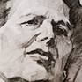 Margaret Thatcher. Drawing by Vera Bondare | Saatchi Art