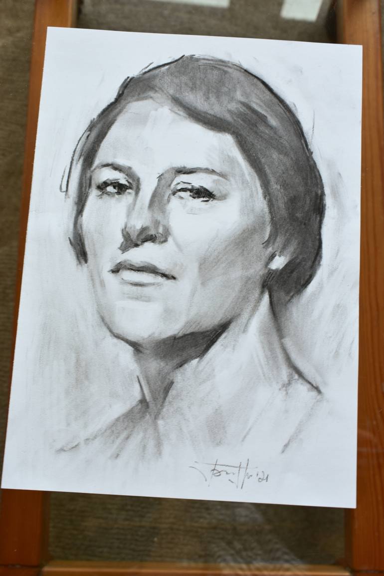 Nonna Mordyukova. Drawing by Vera Bondare | Saatchi Art