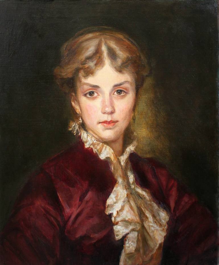 Female portrait Painting by Anastasiya Timchenko | Saatchi Art