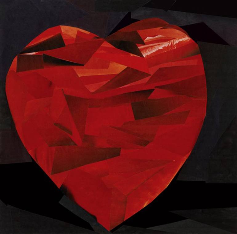 Have a heart Collage by Dee Dee Shelley | Saatchi Art