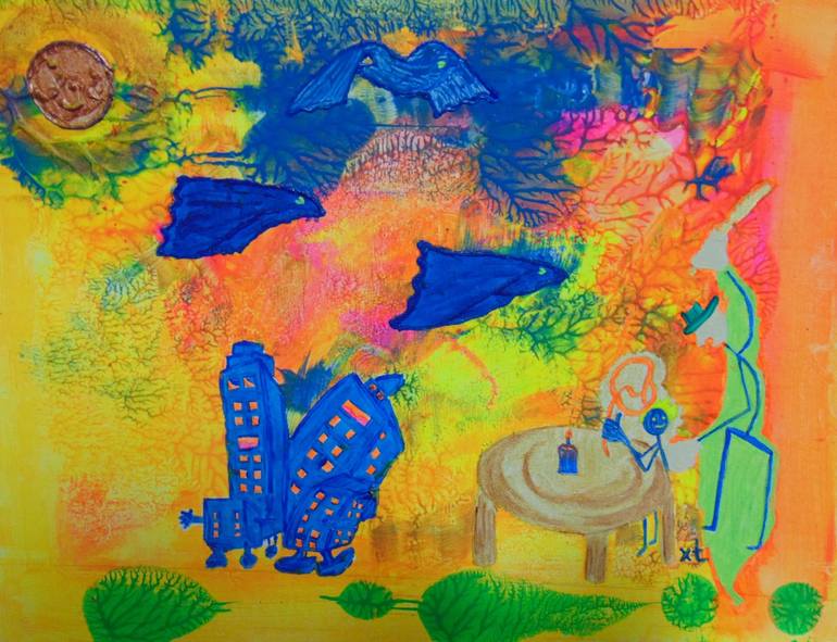 My Abstract Life's Scenery Painting by Tania Stefania Katzouraki ...