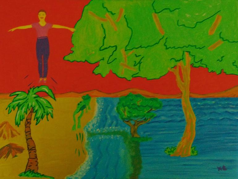 CartoonScape Painting by Tania Stefania Katzouraki | Saatchi Art