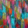 Falling Stripes Painting by Janet Hamilton | Saatchi Art