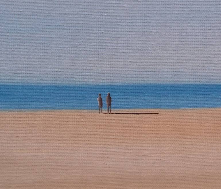 Silence on the beach Painting by Trevisan Carlo | Saatchi Art Australia