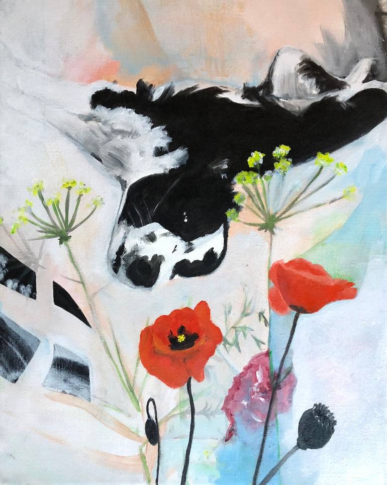 Lovecollie Painting by Aida Martins Dias | Saatchi Art