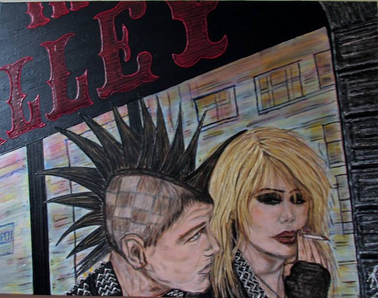 BACK IN THE DAY Painting by farrah peterson | Saatchi Art