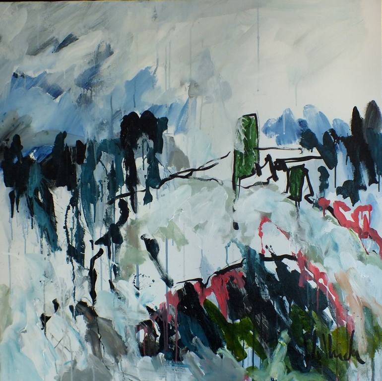 Winter in Scotland Painting by Jac Volbeda | Saatchi Art
