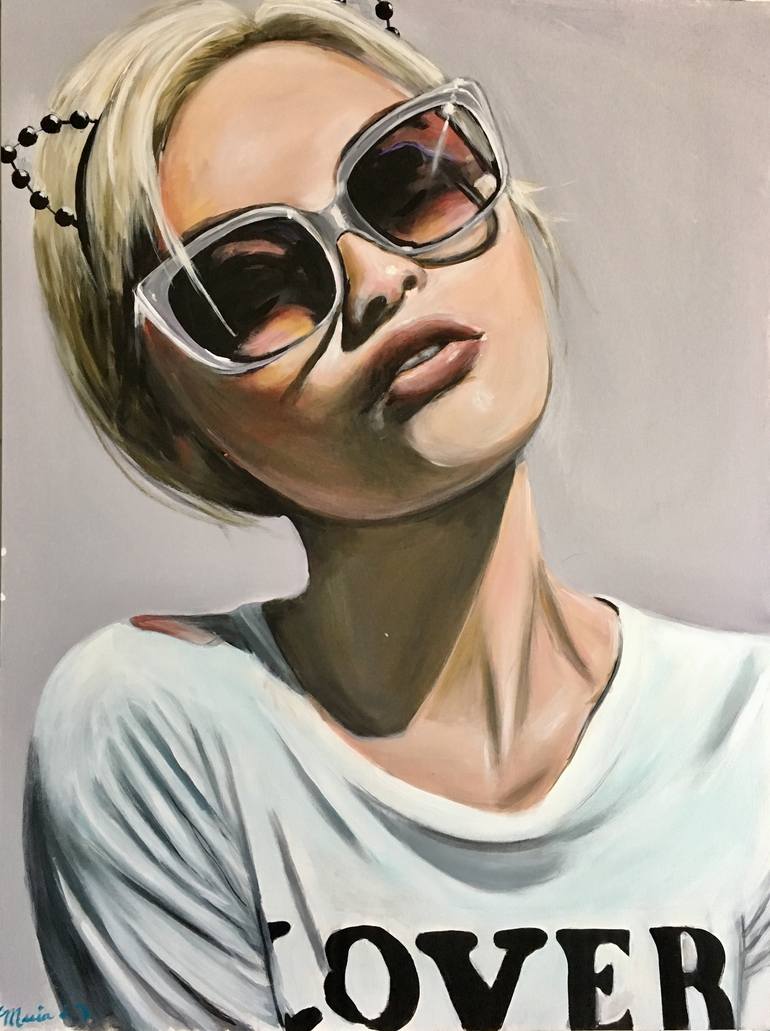 I'm a lover... Painting by Maria Folger | Saatchi Art