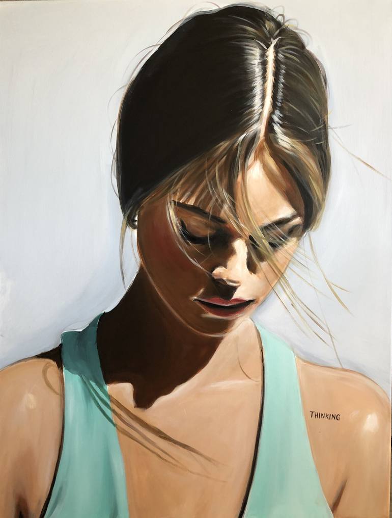 Thinking Painting by Maria Folger | Saatchi Art