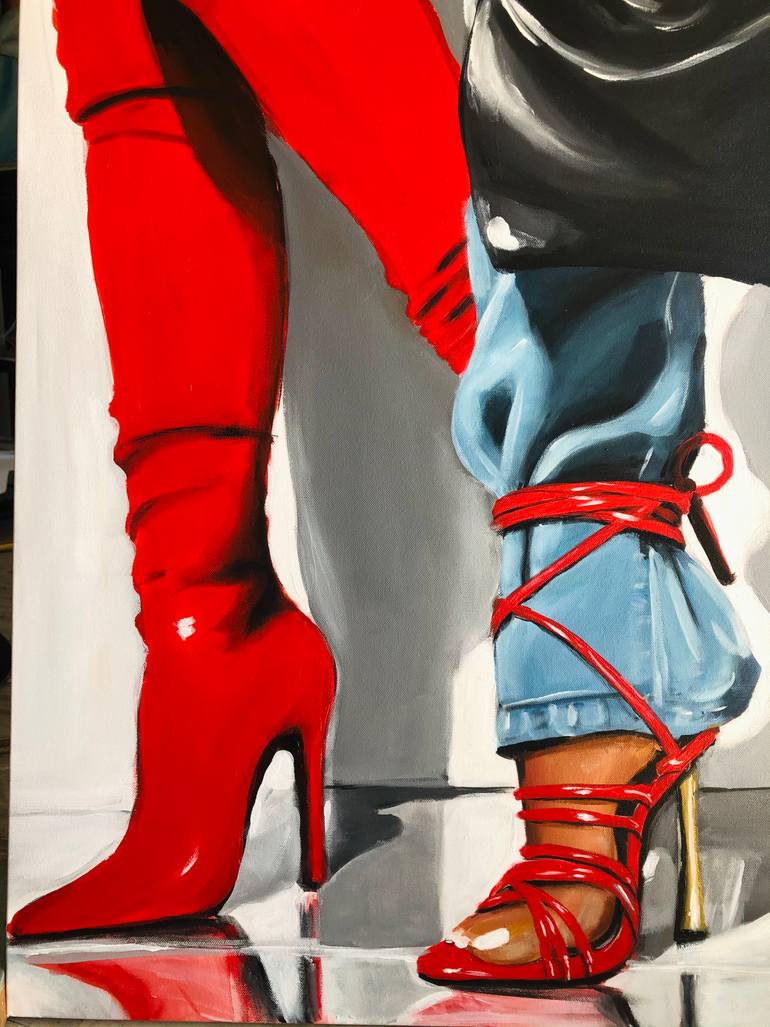 Friends Painting by Maria Folger | Saatchi Art