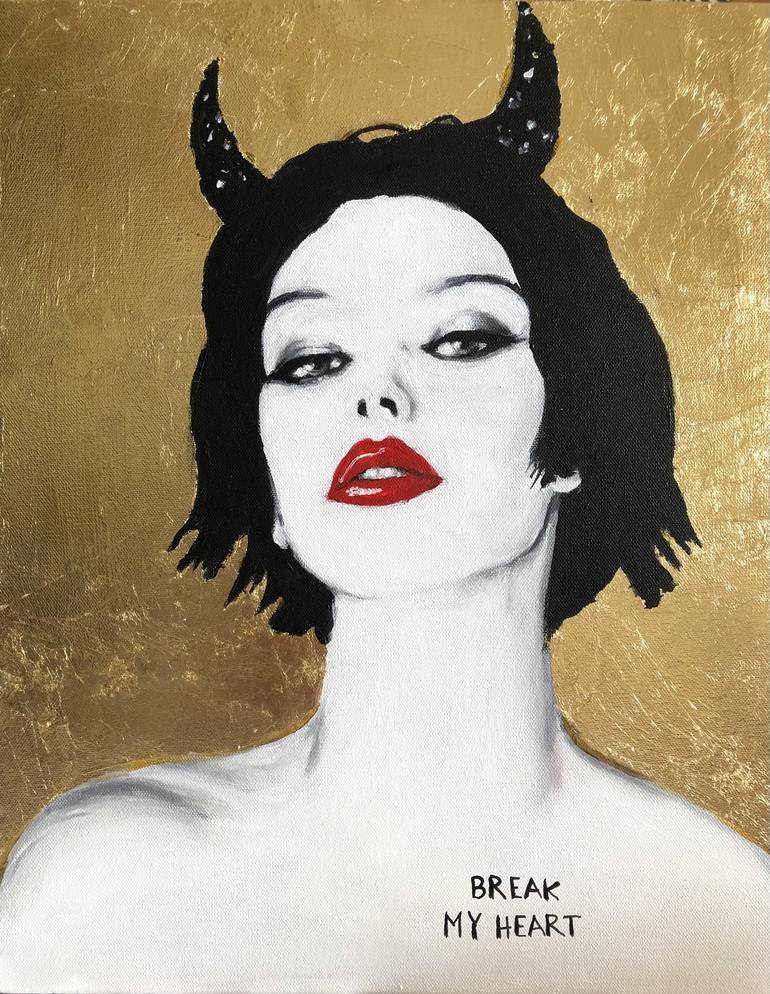 Break my heart Painting by Maria Folger | Saatchi Art