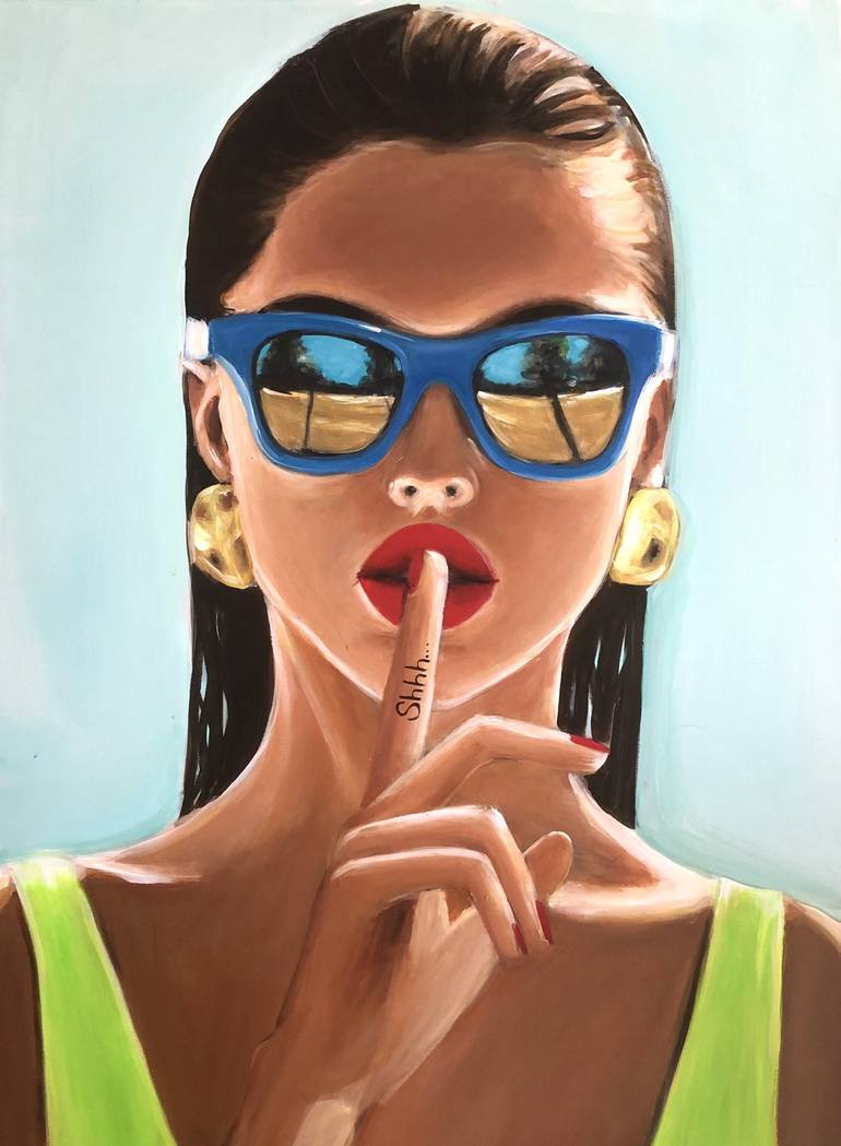 Shhh3 Painting by Maria Folger | Saatchi Art