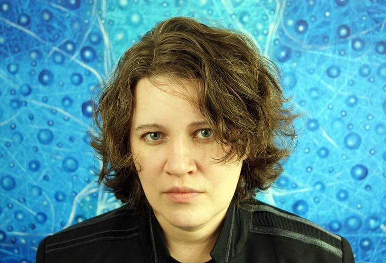 BLUE MEDUSA Painting by Maria Marachowska | Saatchi Art