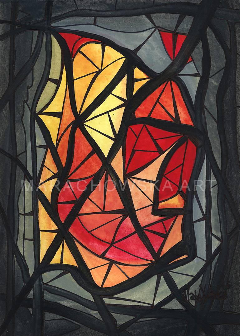 MAGIC STONE - MARACHOWSKA ART Painting by Maria Marachowska | Saatchi Art