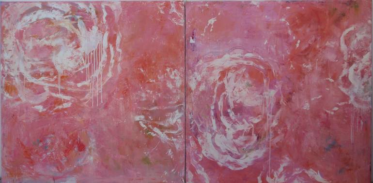 rose garden Painting by Barbara Pitcher | Saatchi Art