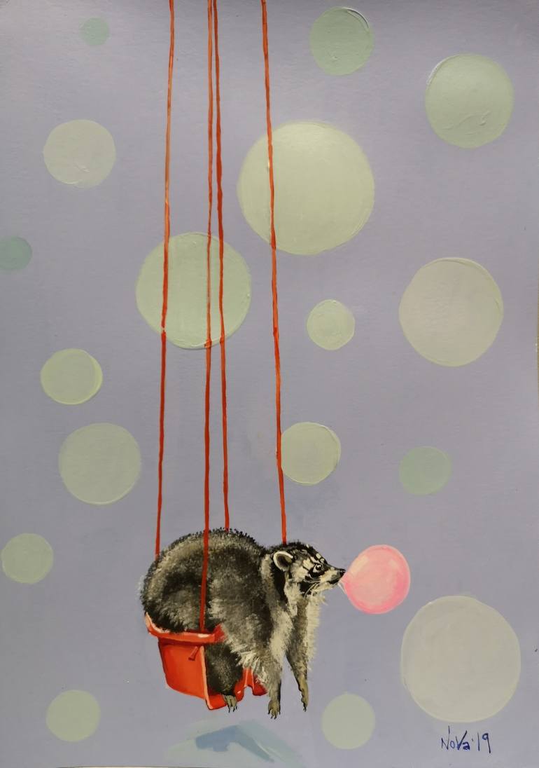 Chillax Painting by Jelena Nova | Saatchi Art