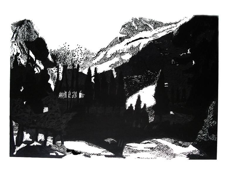 Green Valley - Limited Edition 15 Printmaking by Arif Ziya Tunc ...