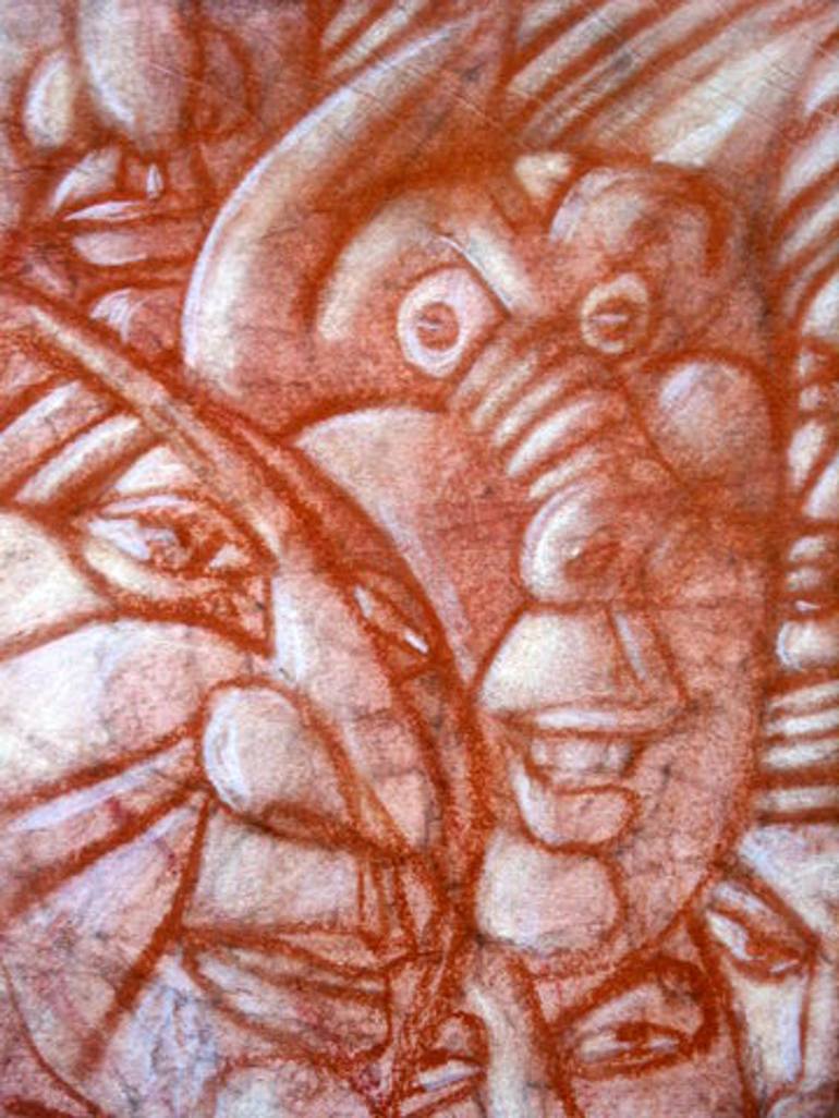 Going to the exhibition Drawing by Perry Stein | Saatchi Art
