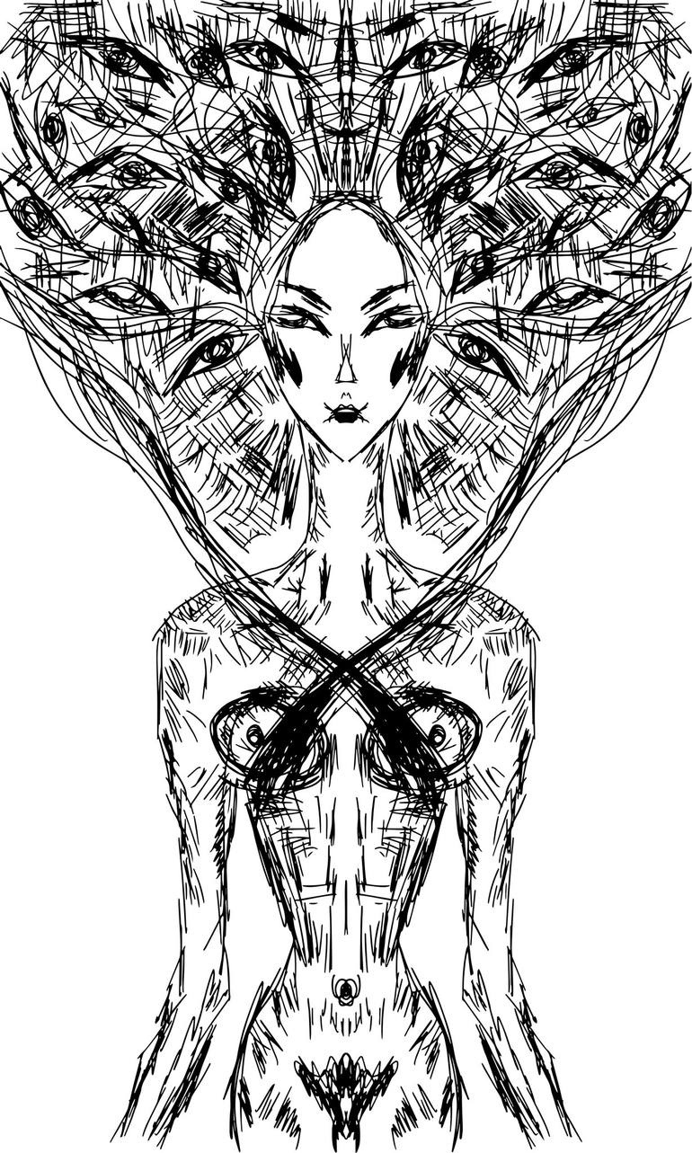 Lilith, Adam's first wife Mixed Media by Oksana Budnichenko | Saatchi Art Lilith, Adam's first wife Mixed Media by Oksana Budnichenko | Saatchi Art