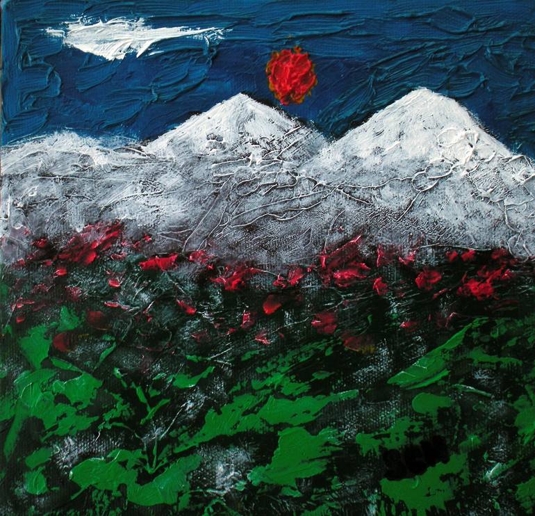 Above the Treeline - Number 3 Painting by Scott Haley | Saatchi Art